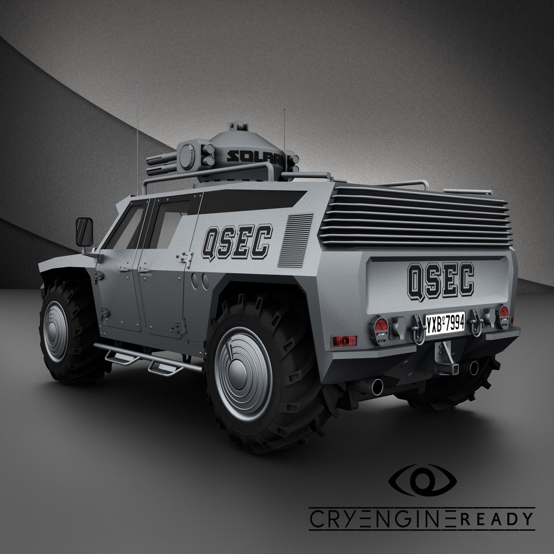 3D Model Armored Vehicle With Rocket Launcher - TurboSquid 1716103