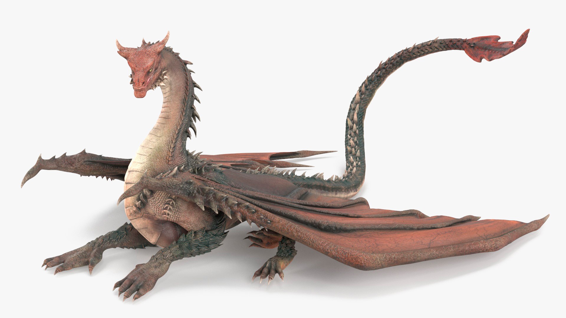 3D Fantasy Dragon Rigged For Cinema 4D Model - TurboSquid 2265125