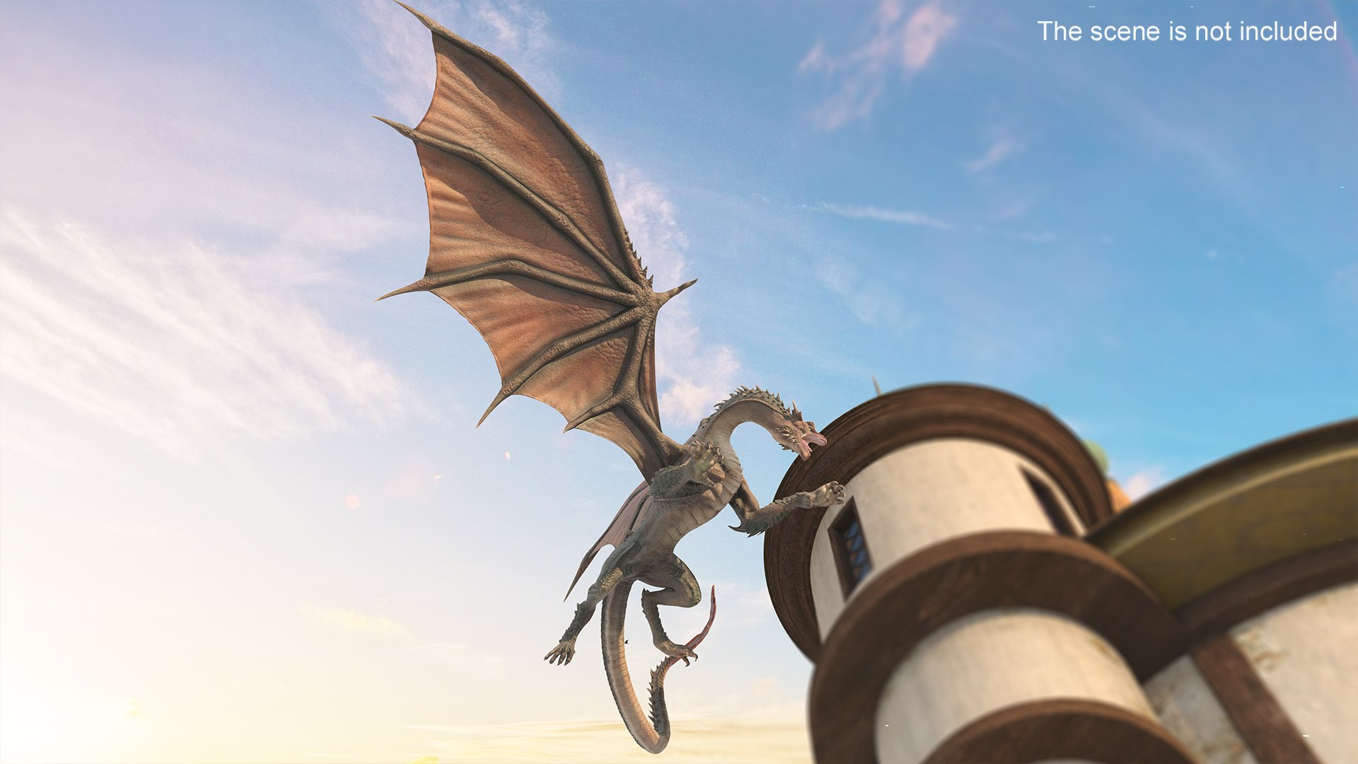 3D Fantasy Dragon Rigged For Cinema 4D Model - TurboSquid 2265125