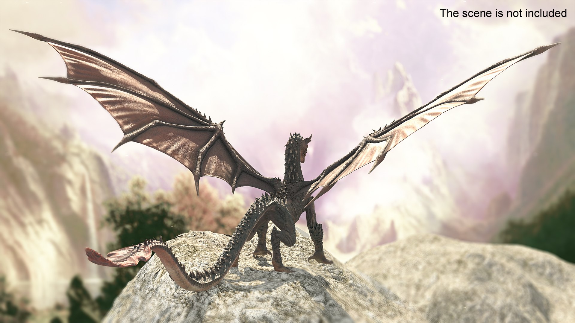 3D Fantasy Dragon Rigged For Cinema 4D Model - TurboSquid 2265125