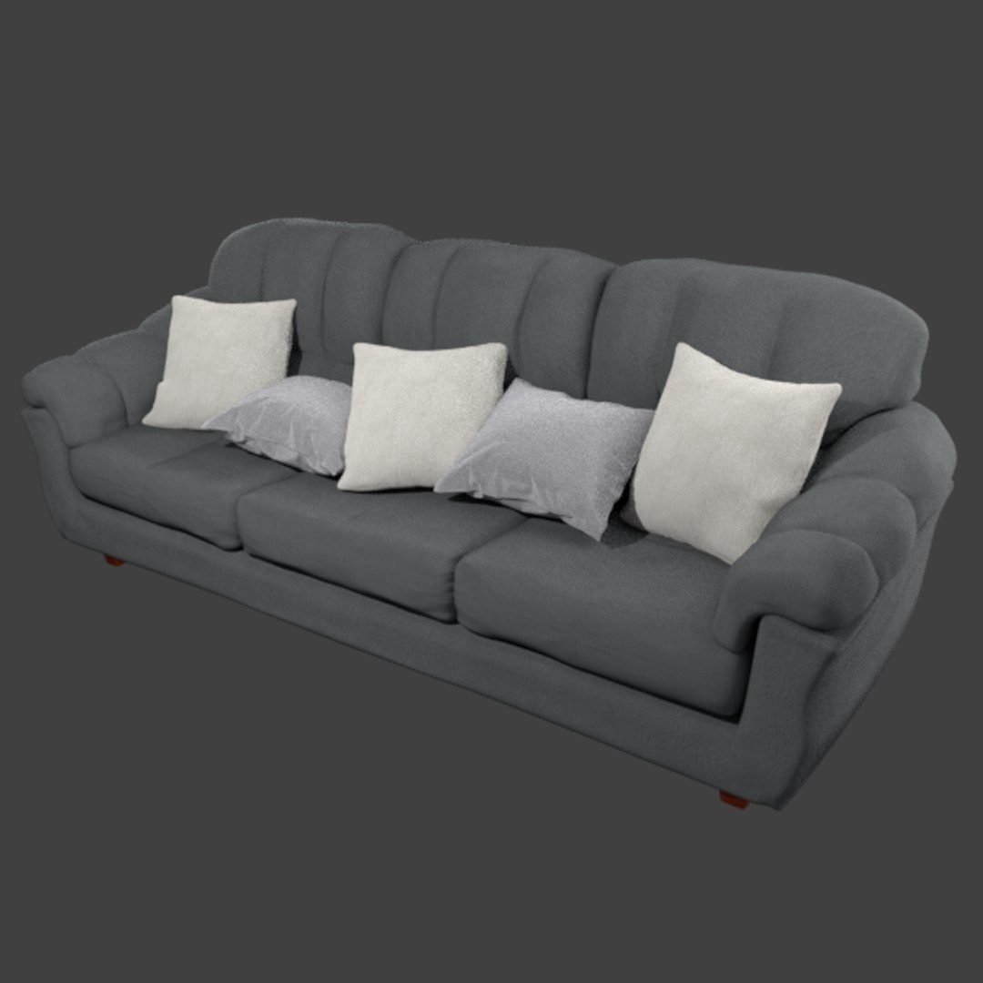 Sculpt sofa pillows - 3D - TurboSquid 1168323
