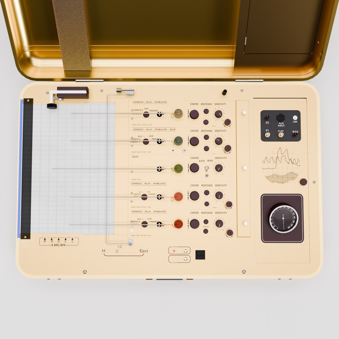 3D Model Ambassador Analog Polygraph Machine - TurboSquid 2426846