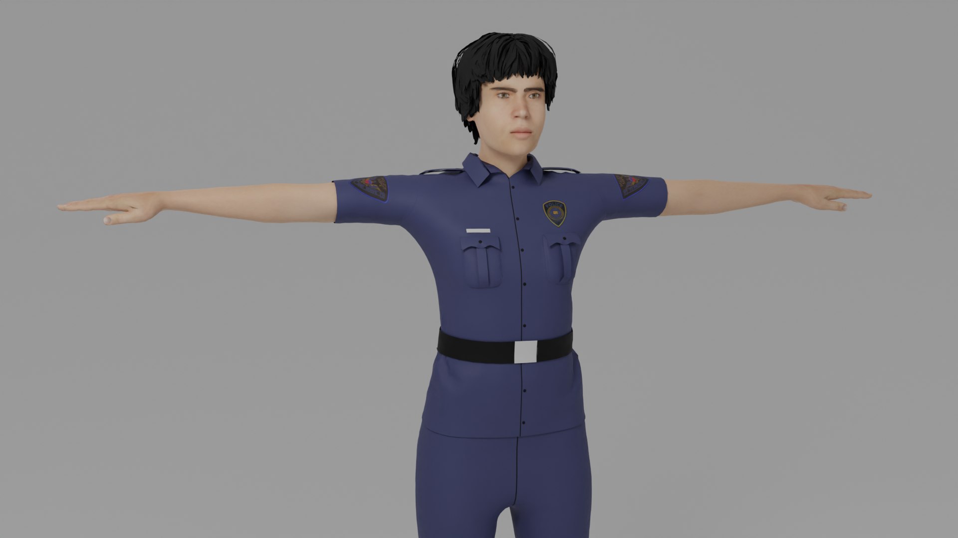 Police Man 3D Model - TurboSquid 2041883