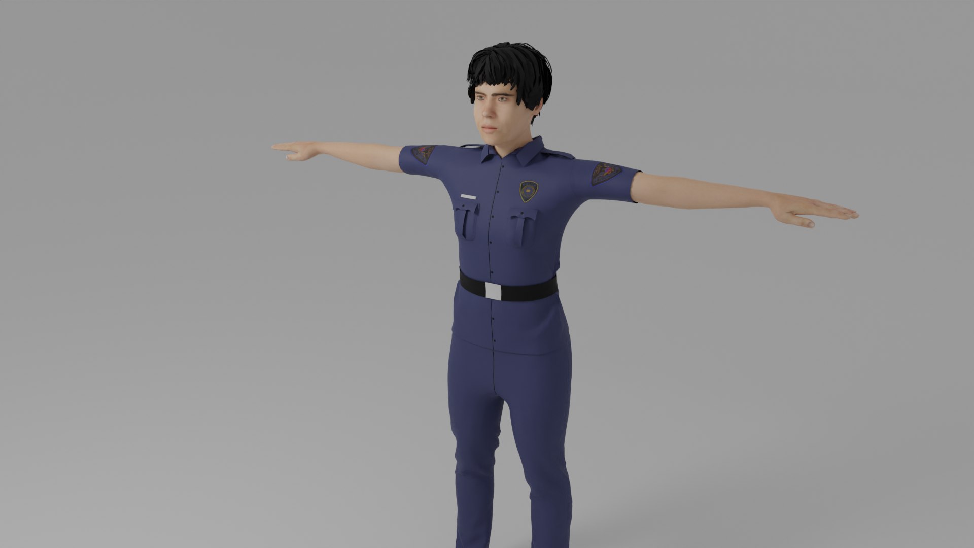 Police Man 3D Model - TurboSquid 2041883
