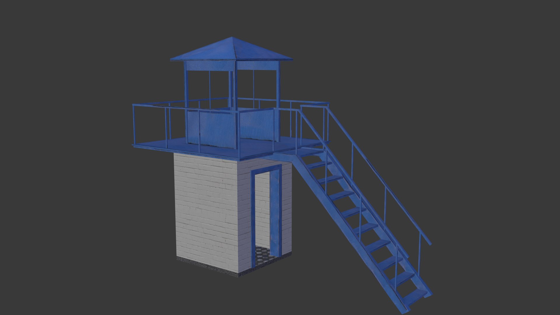 3D Security Tower Model - TurboSquid 1199690