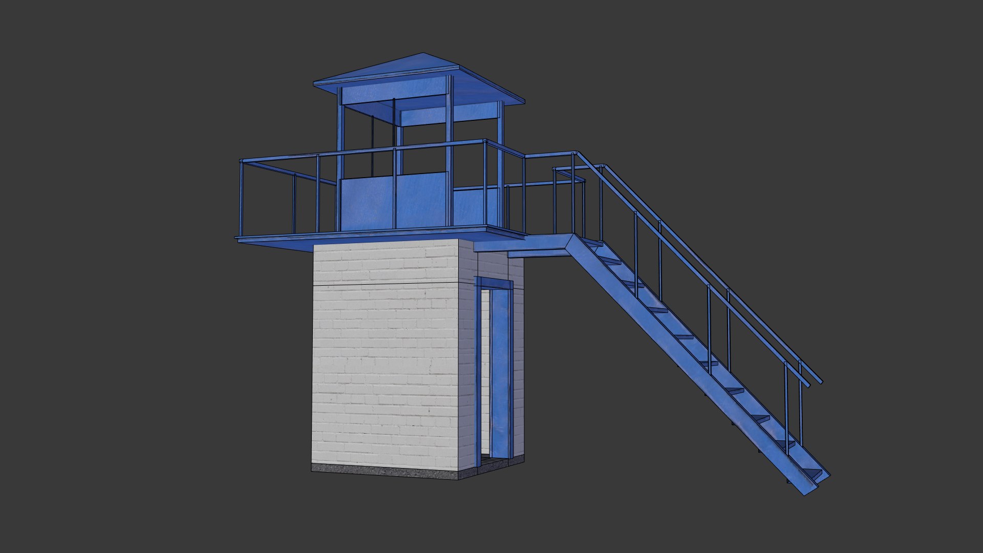 3D Security Tower Model - TurboSquid 1199690