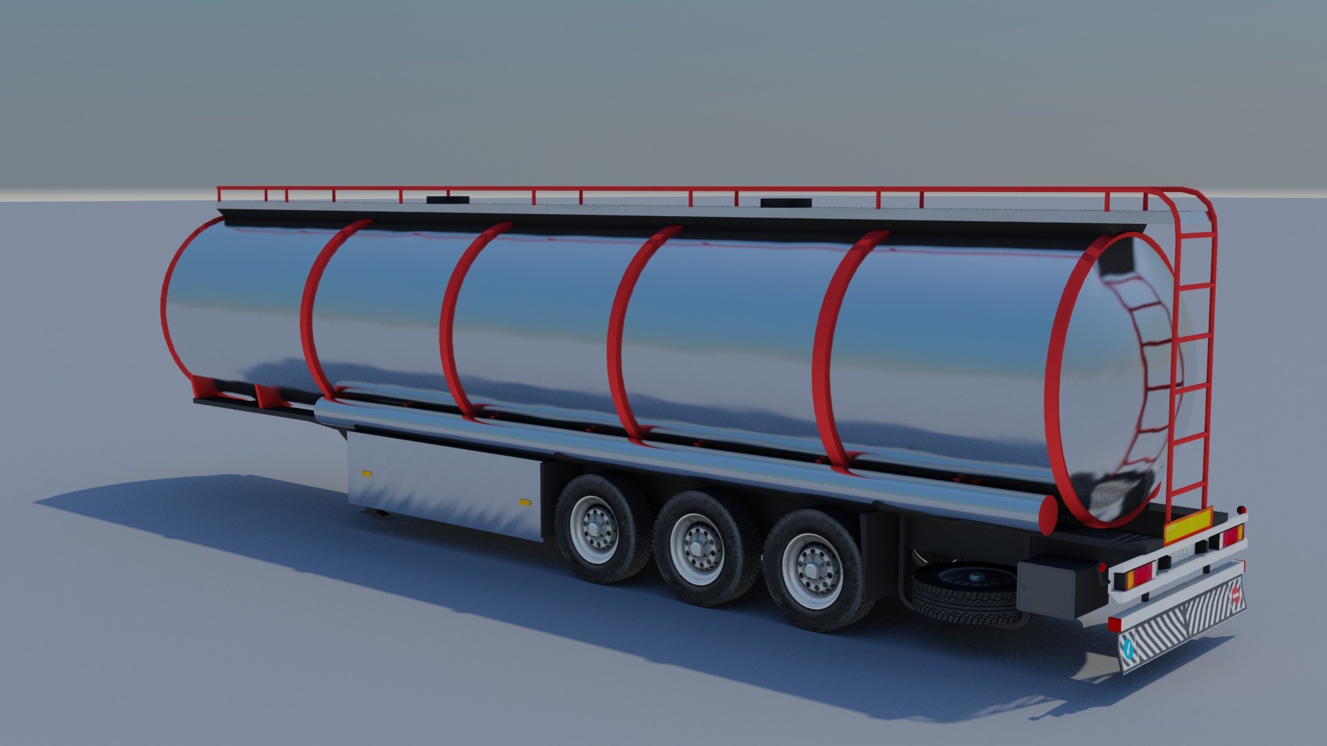 3D Model Trailer-fuel Tank - TurboSquid 1343656