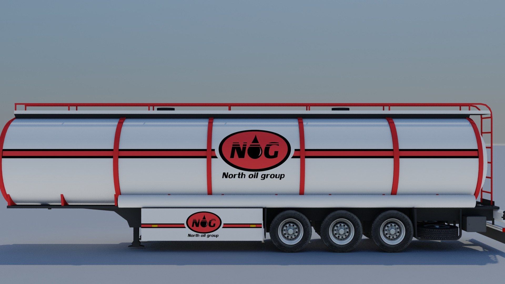 3D Model Trailer-fuel Tank - TurboSquid 1343656