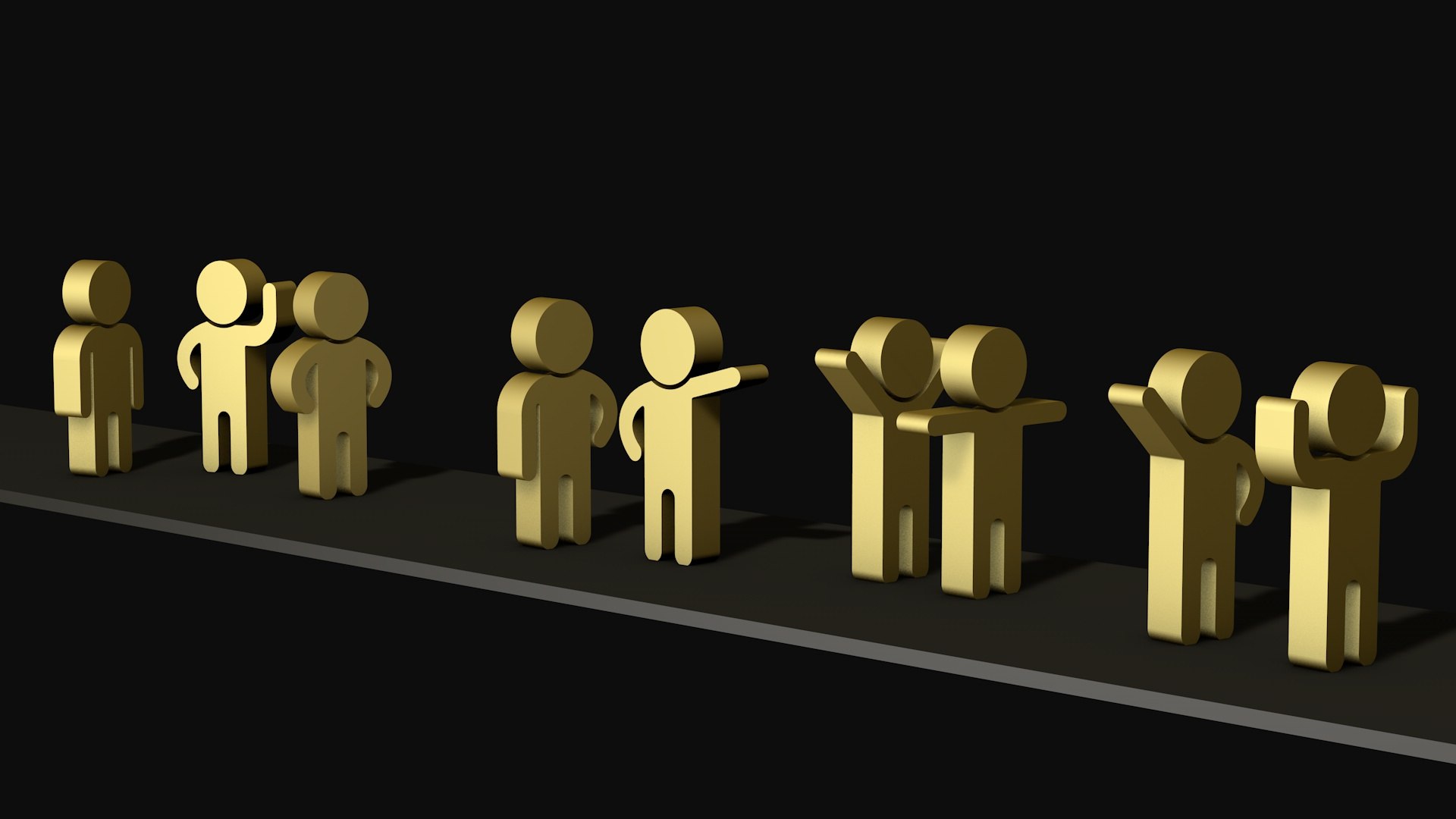 3D Little Man Poses Icons - TurboSquid 2226567