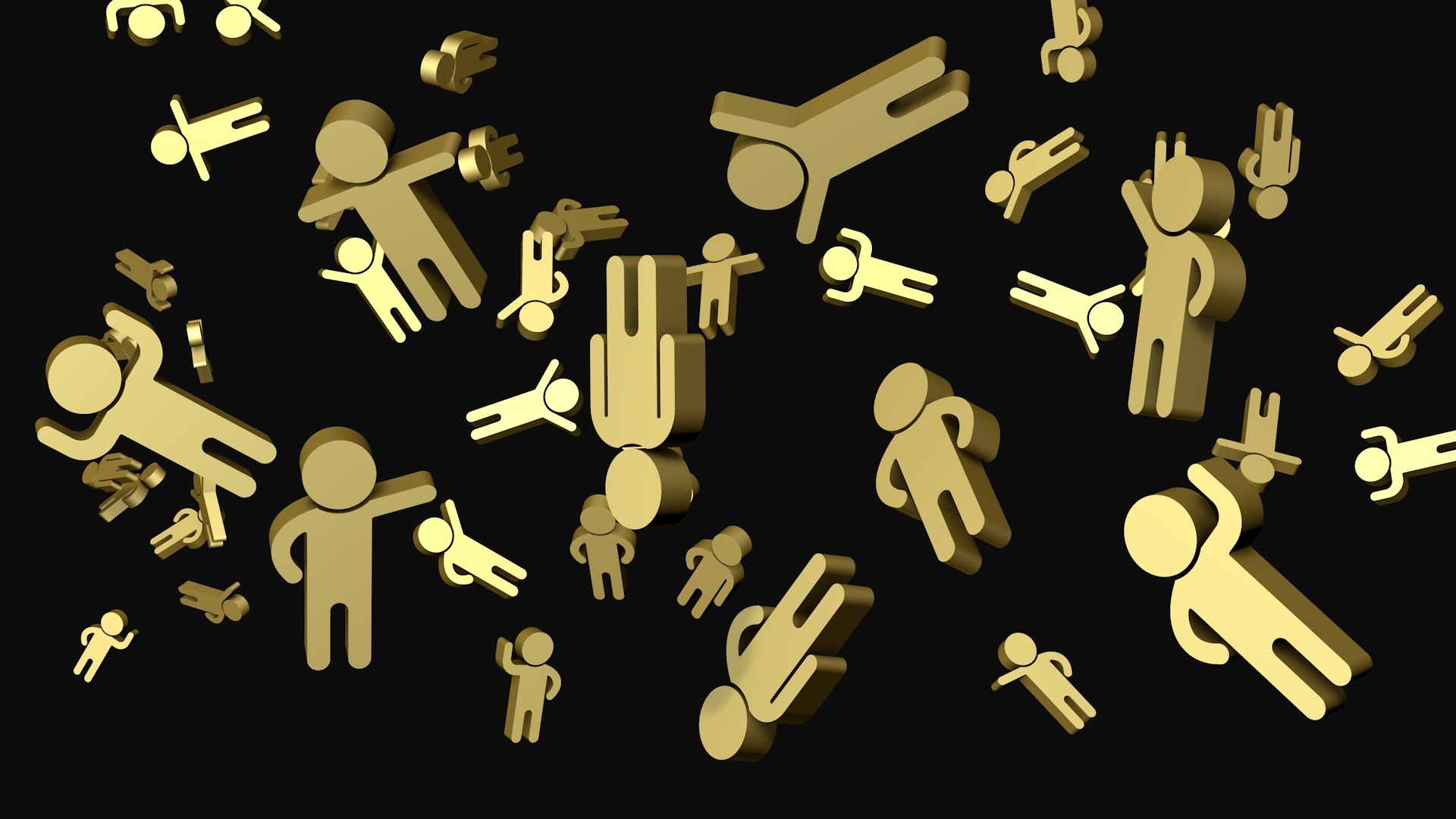 3D Little Man Poses Icons - TurboSquid 2226567