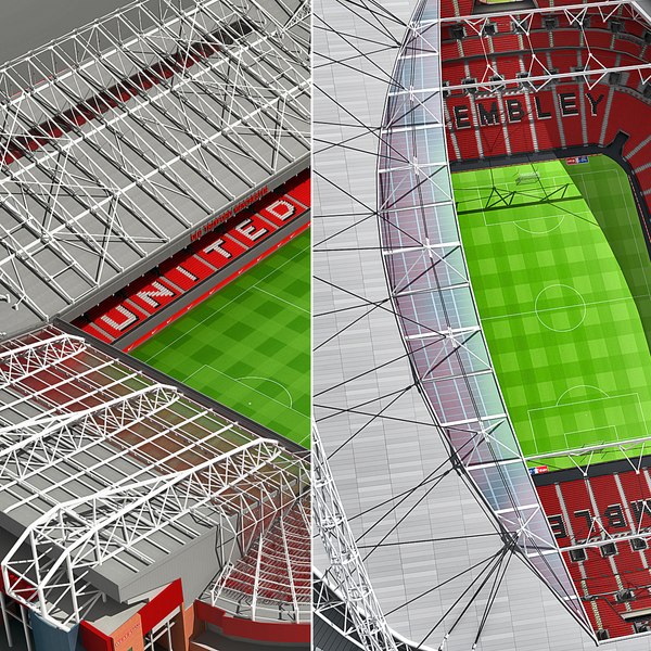 manchester united old trafford 3d model