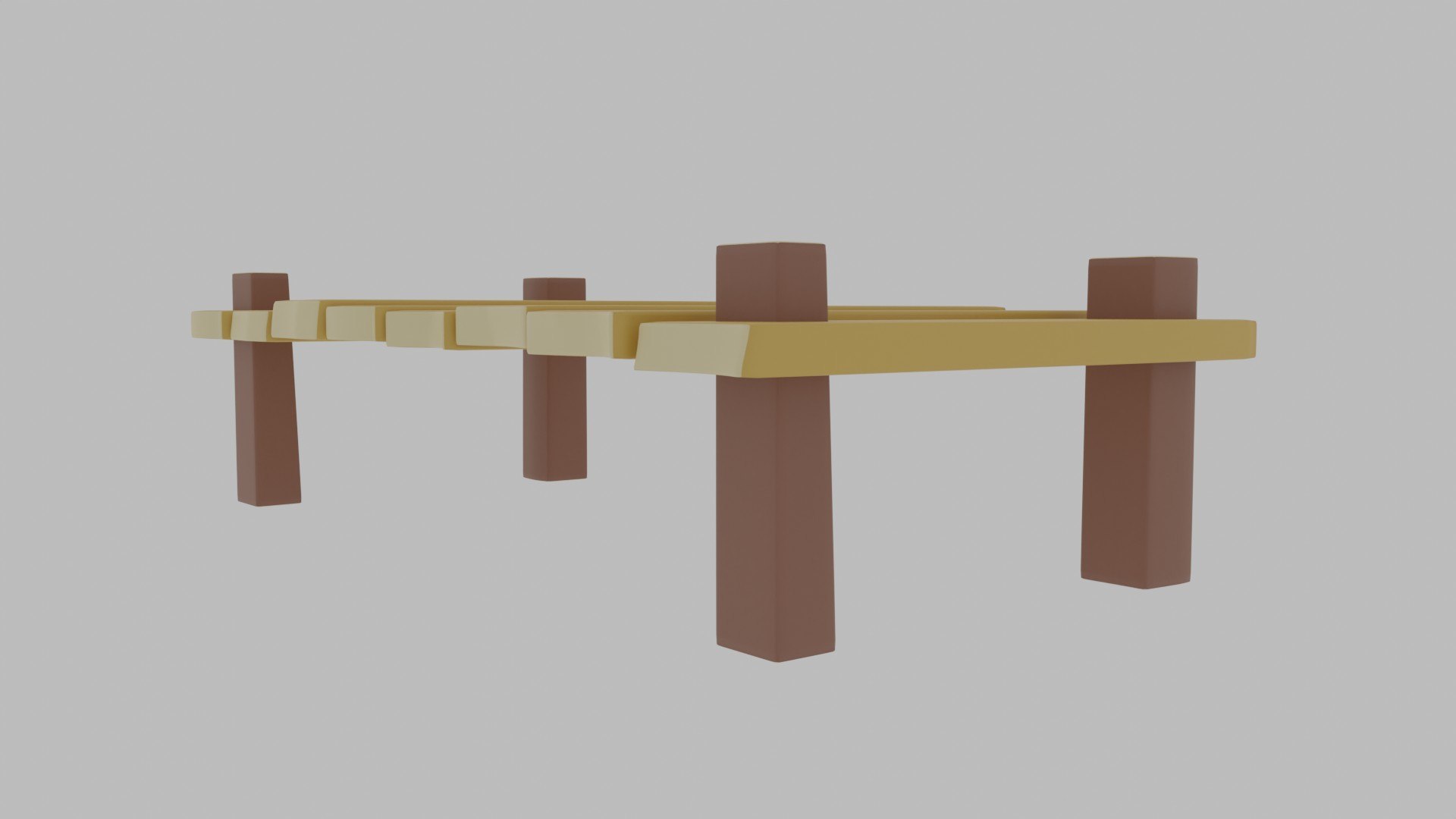 3D Cartoon Bridge Model - TurboSquid 2018139