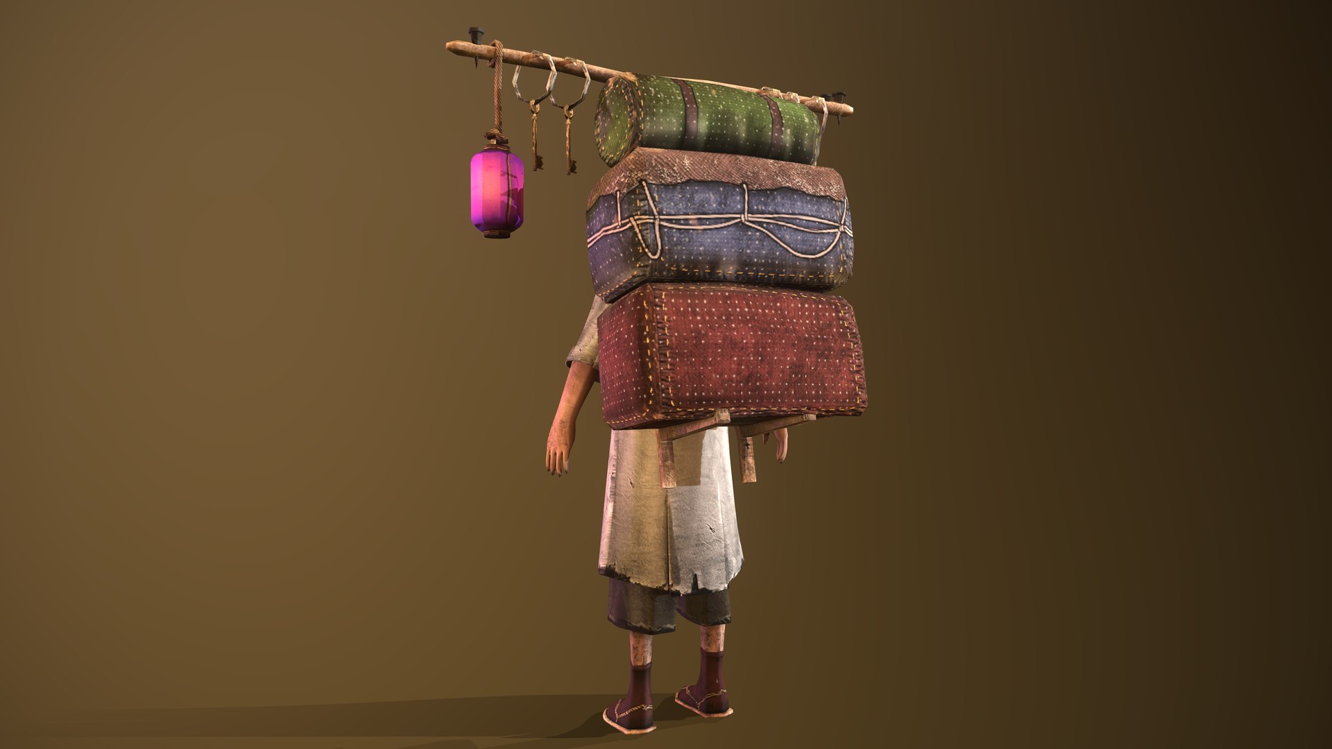 Old Merchant Rigged 3dcharacter 3D Model - TurboSquid 1830384