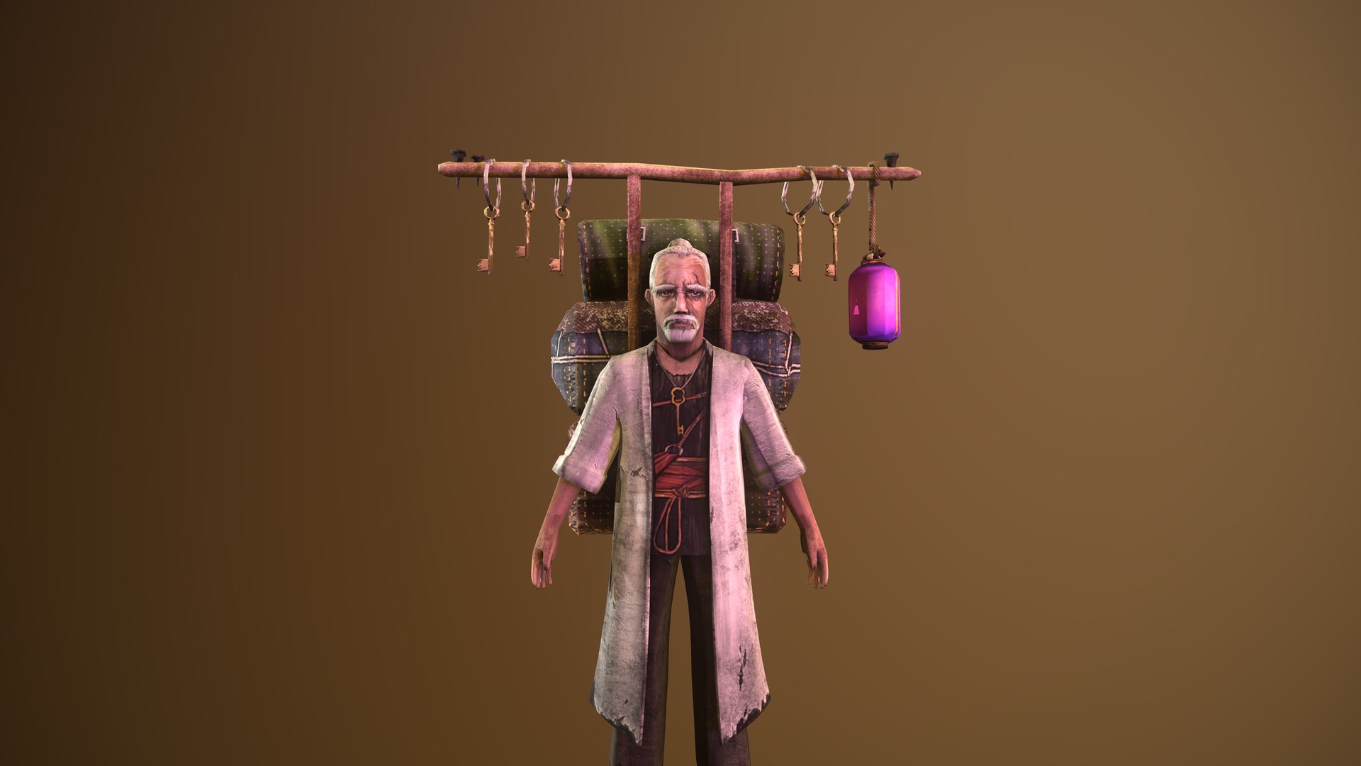 Old Merchant Rigged 3dcharacter 3D Model - TurboSquid 1830384