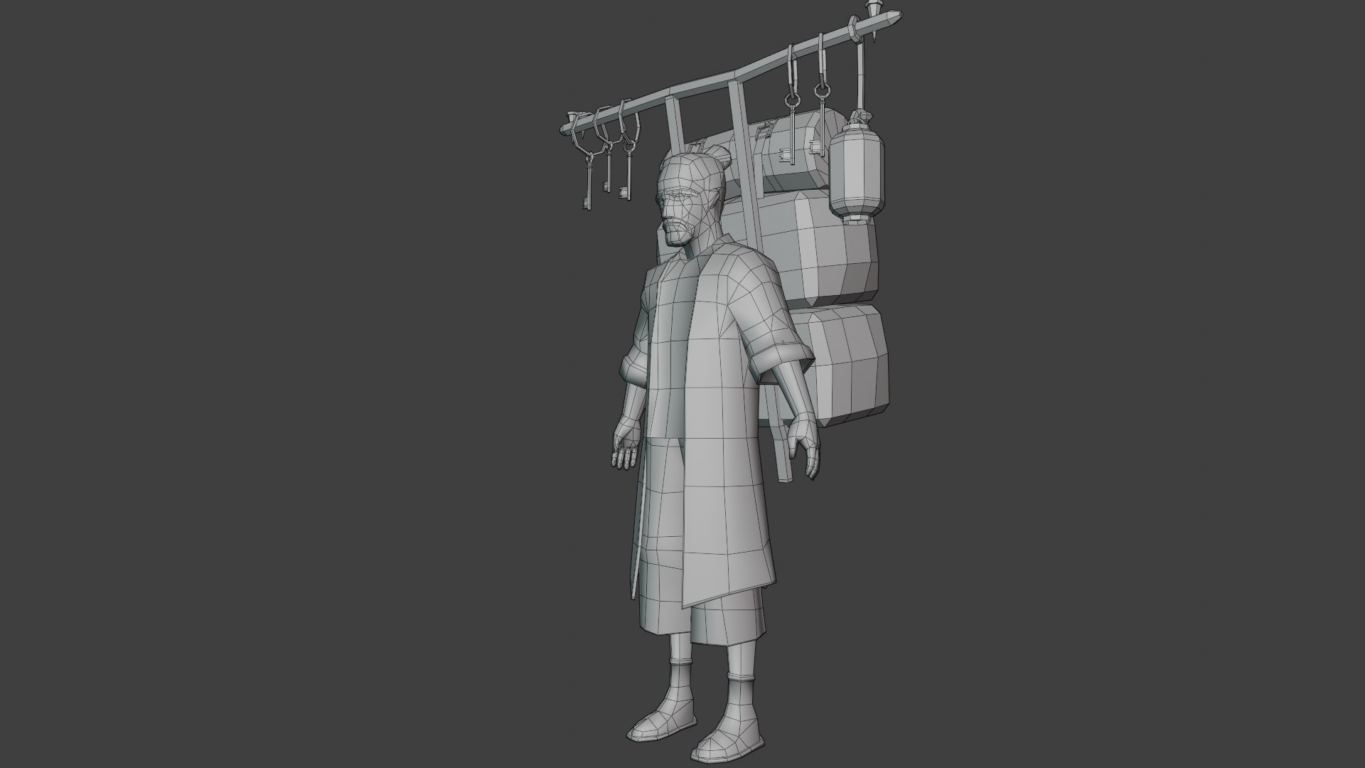 Old Merchant Rigged 3dcharacter 3D Model - TurboSquid 1830384