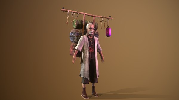 Old Merchant Rigged 3dcharacter 3D model - TurboSquid 1830384