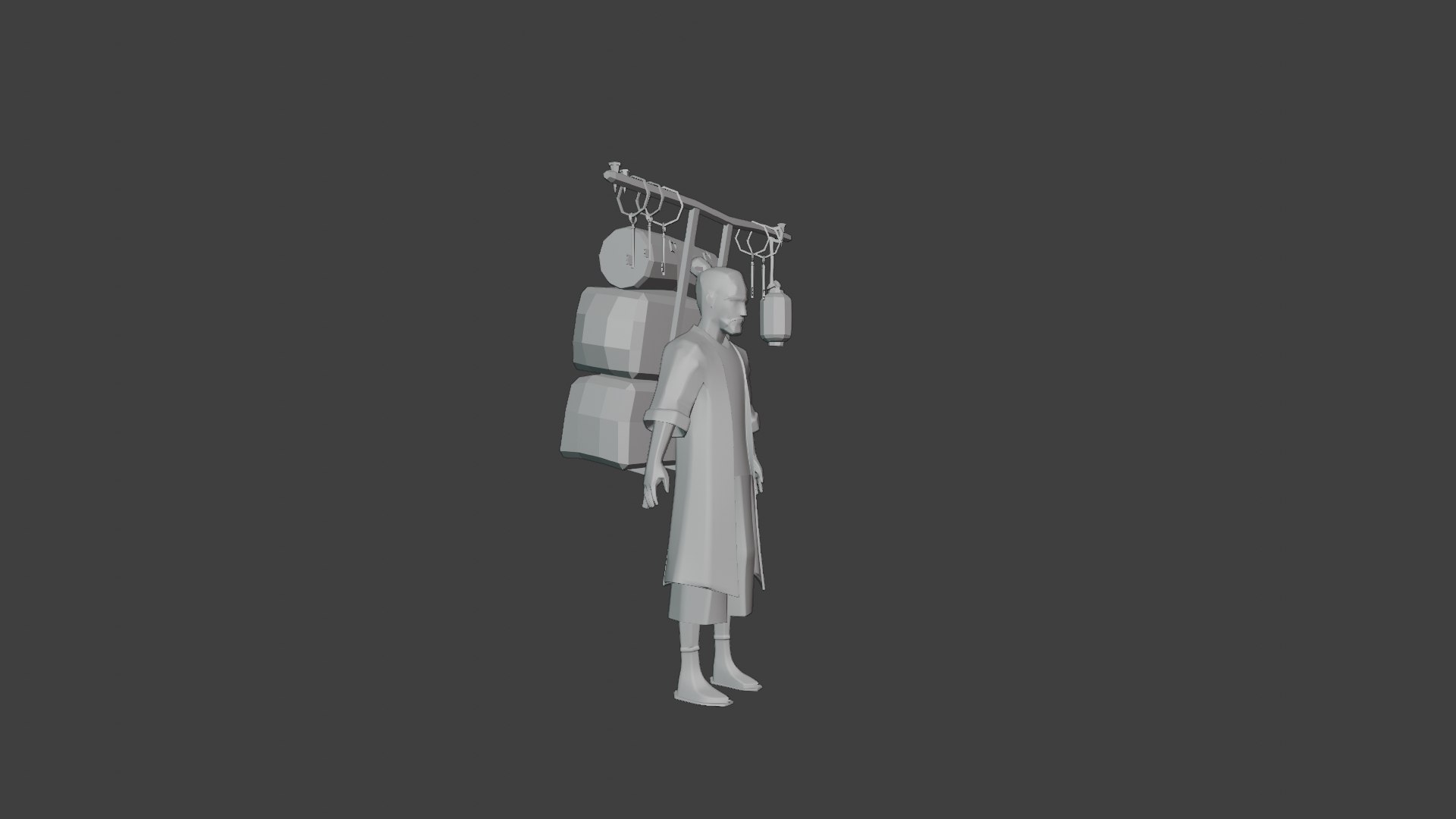 Old Merchant Rigged 3dcharacter 3D Model - TurboSquid 1830384