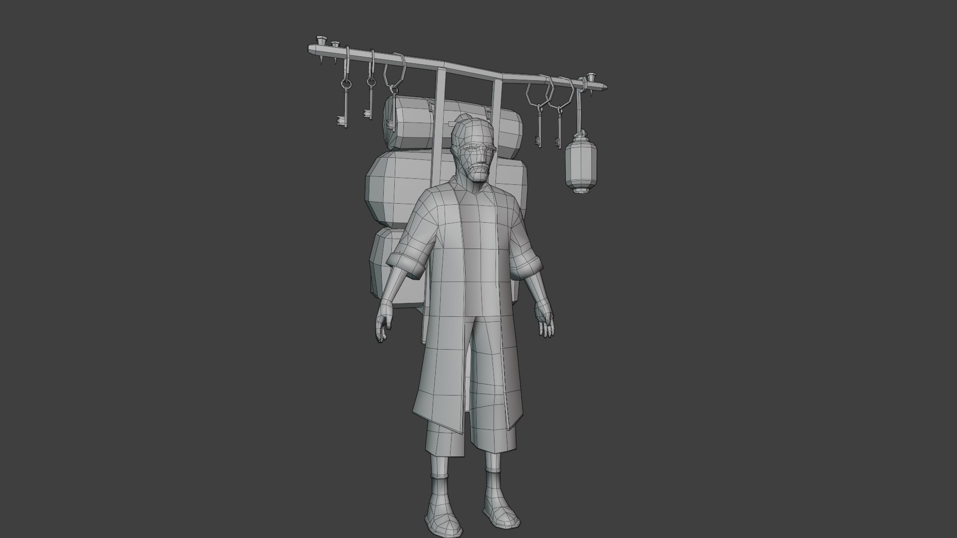 Old Merchant Rigged 3dcharacter 3D Model - TurboSquid 1830384