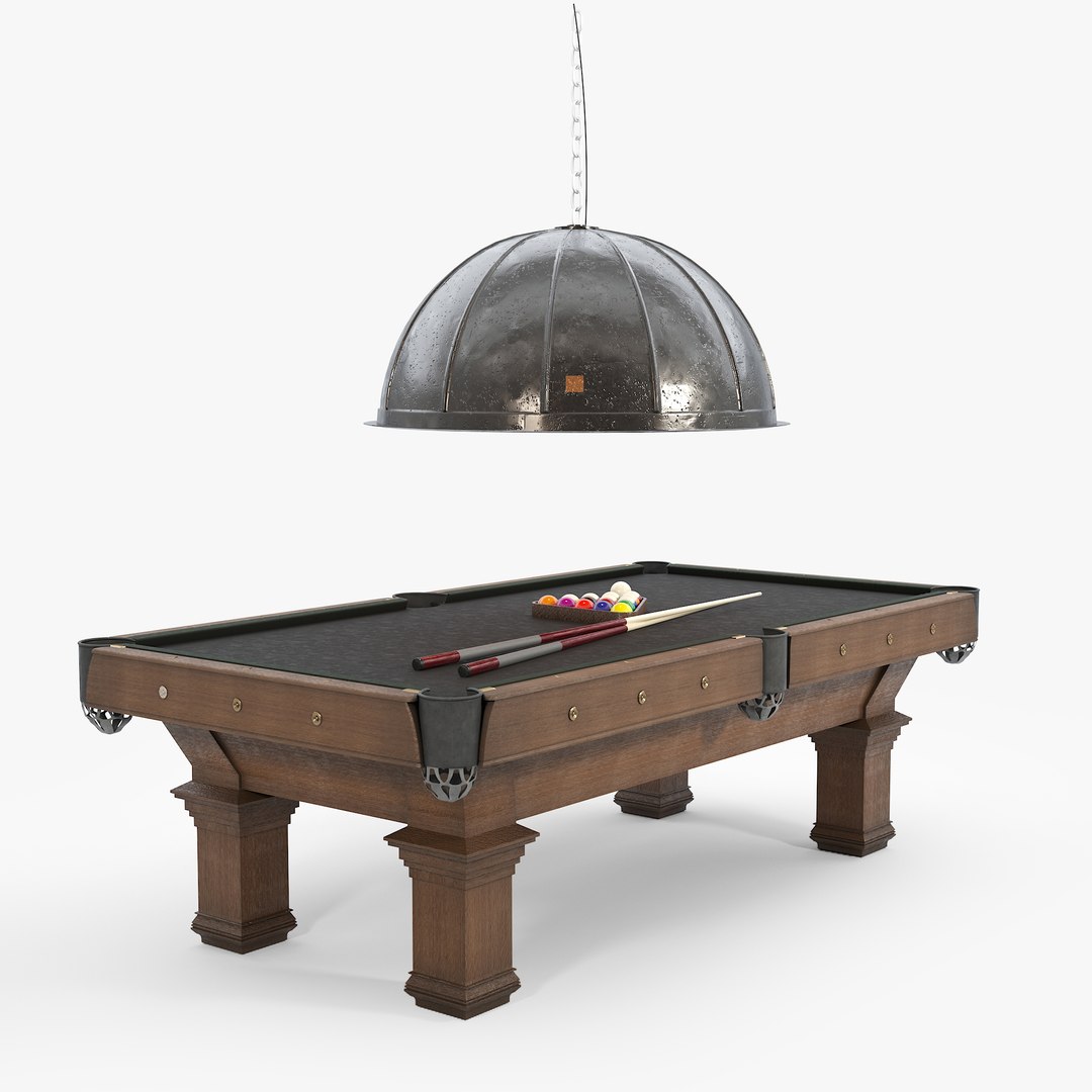 Billiards Table 3D Model - TurboSquid 1653576