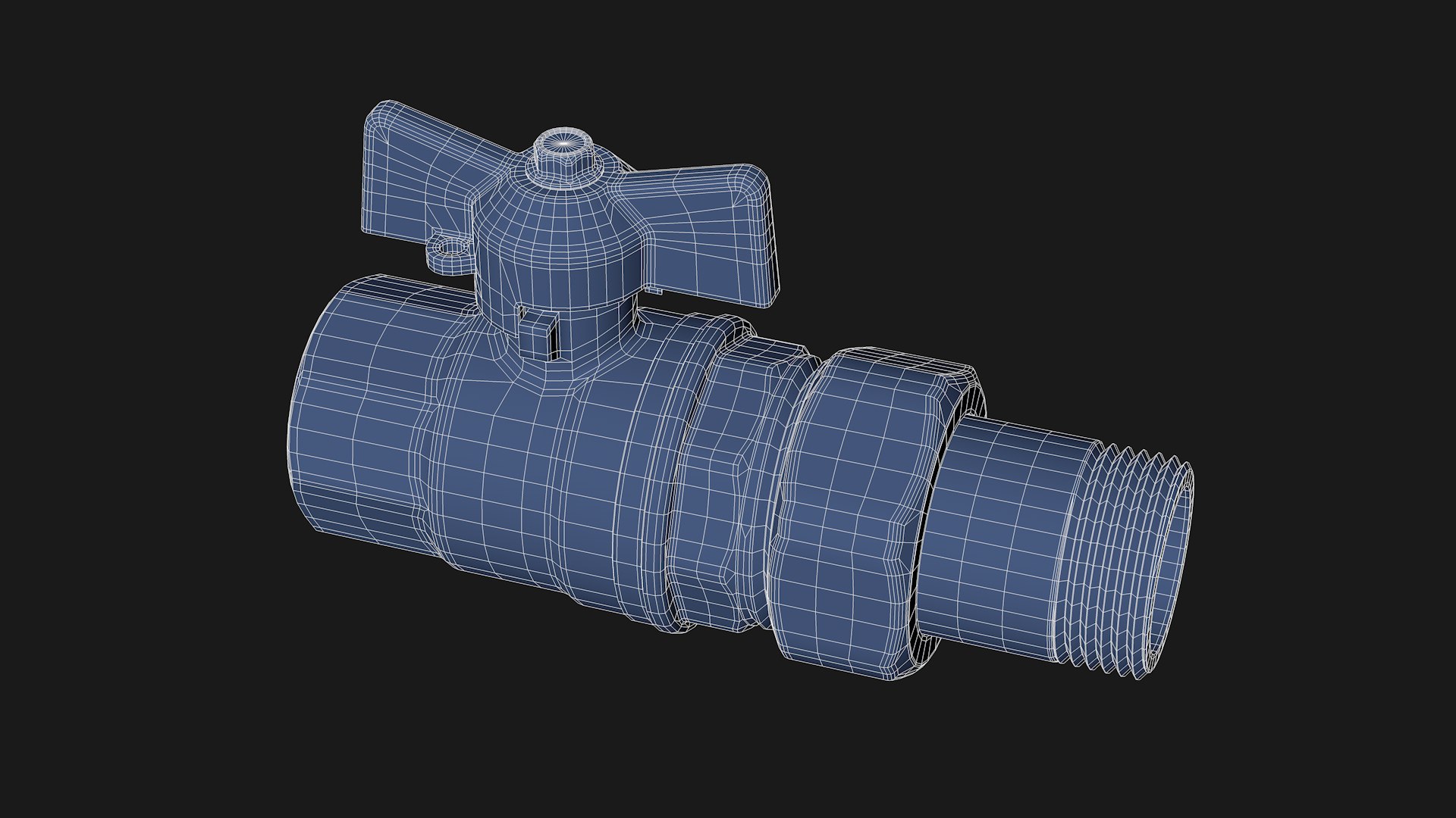 Ball Valve With Coupling Nut DN20 3D Model - TurboSquid 2017894