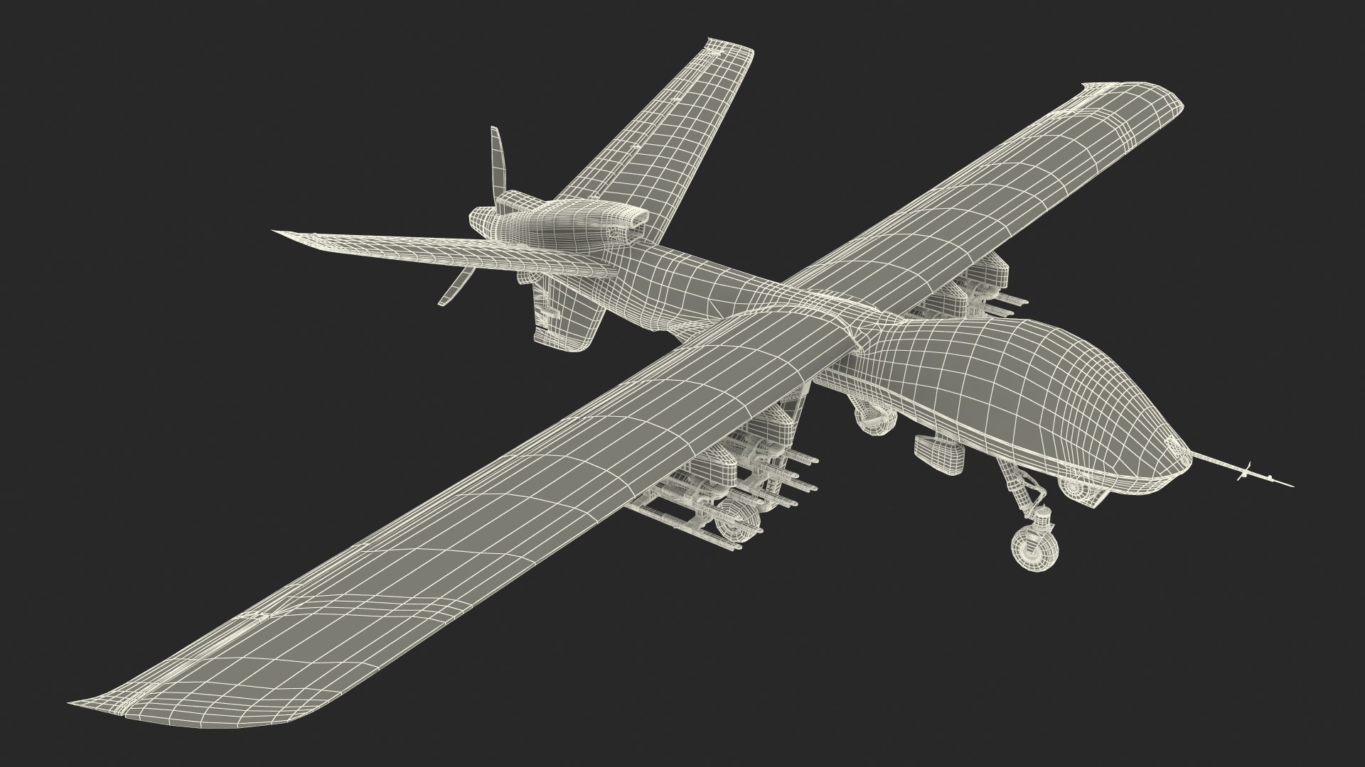 3D Model General Atomics Mojave Rigged - TurboSquid 2027804