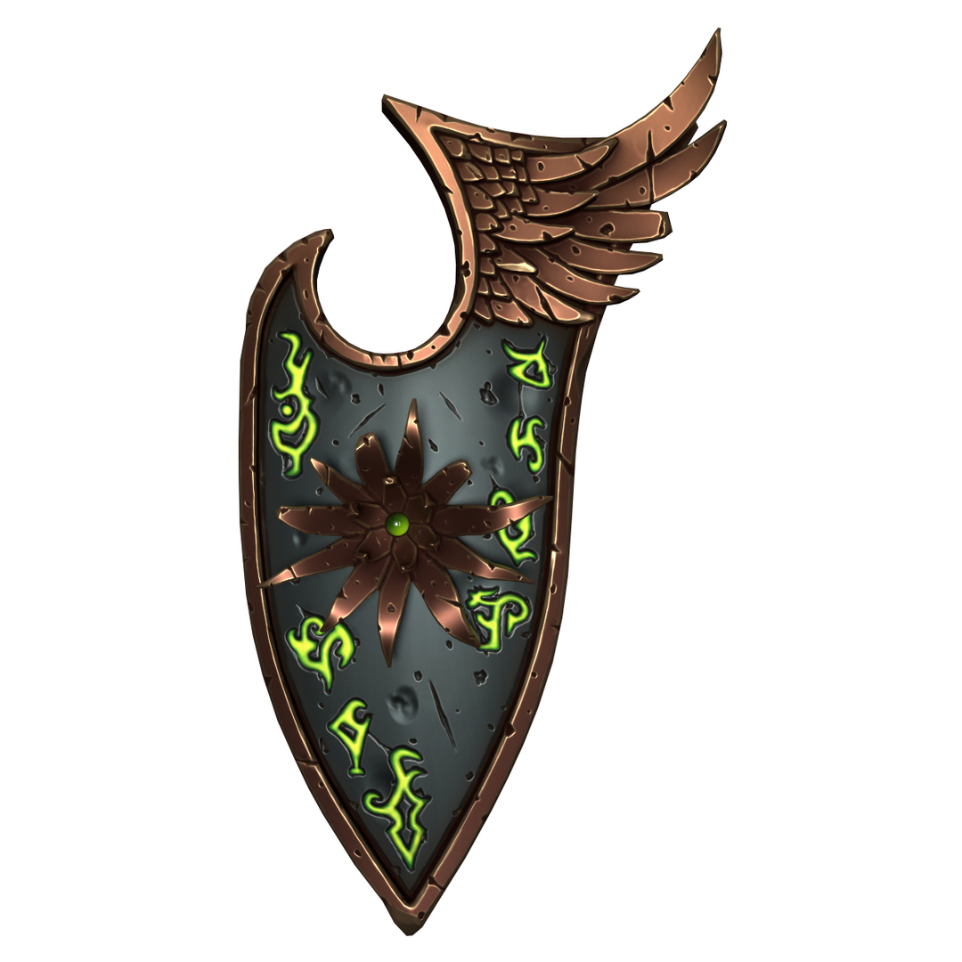3D Rune shield model - TurboSquid 1836593