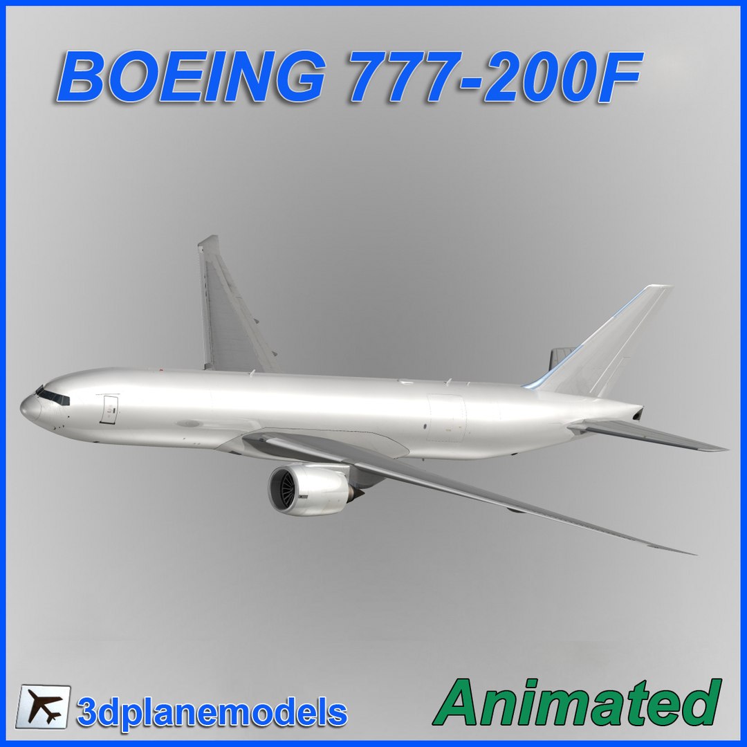 Boeing 777-200f 3d Max