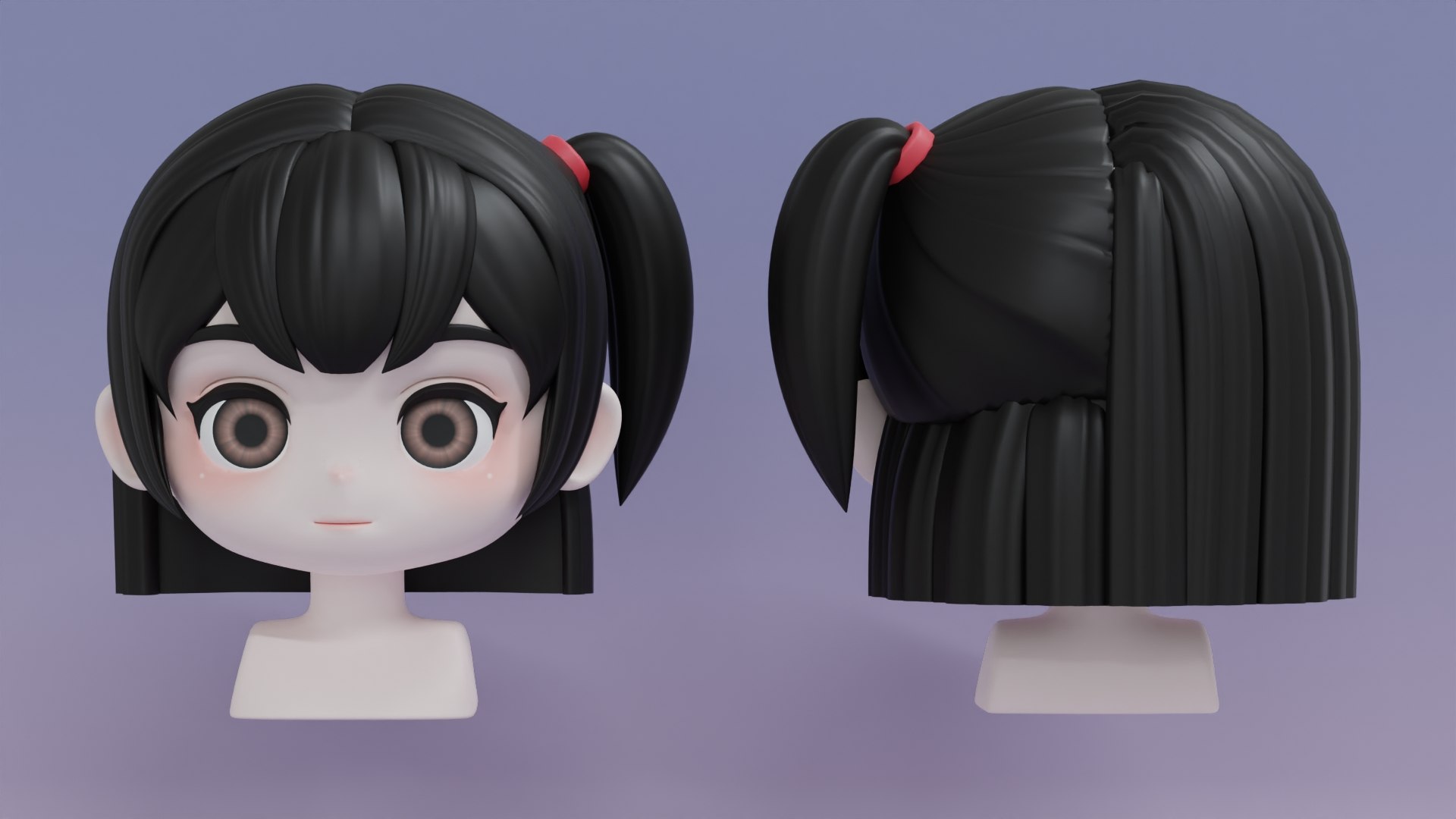 Female Hair Style 13 3D Model - TurboSquid 1965736