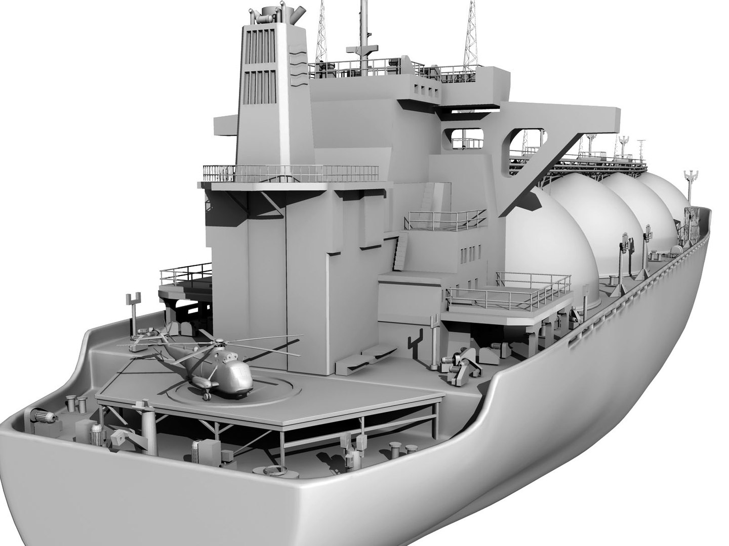 Lng Tanker Ship 3d Max