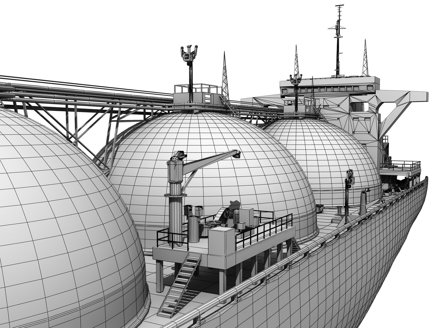Lng Tanker Ship 3d Max