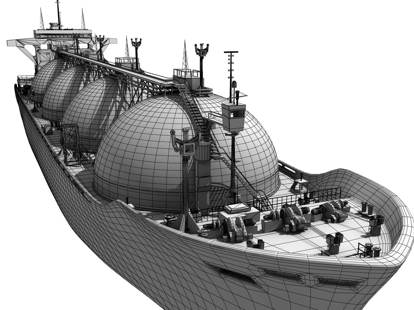 Lng Tanker Ship 3d Max