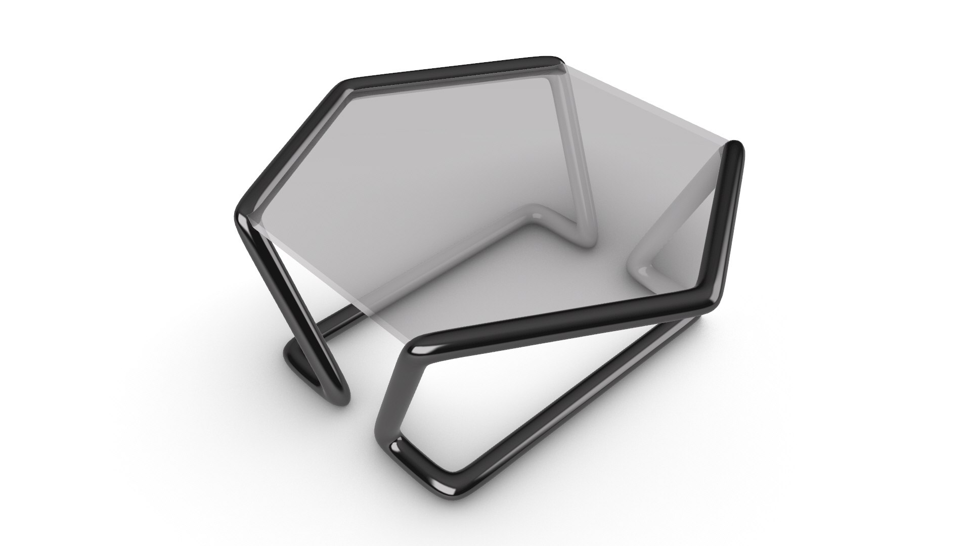 3D Double Frames Hexagonal Table - TurboSquid 2189439