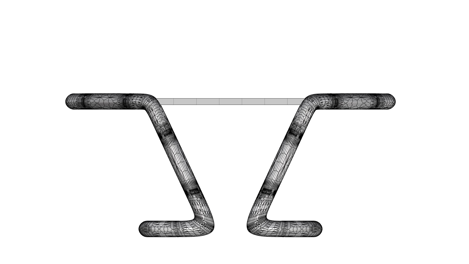 3D Double Frames Hexagonal Table - TurboSquid 2189439