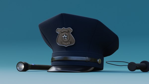 POLICE HAT 3D model - TurboSquid 1978866