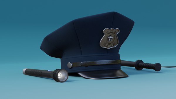 POLICE HAT 3D model - TurboSquid 1978866