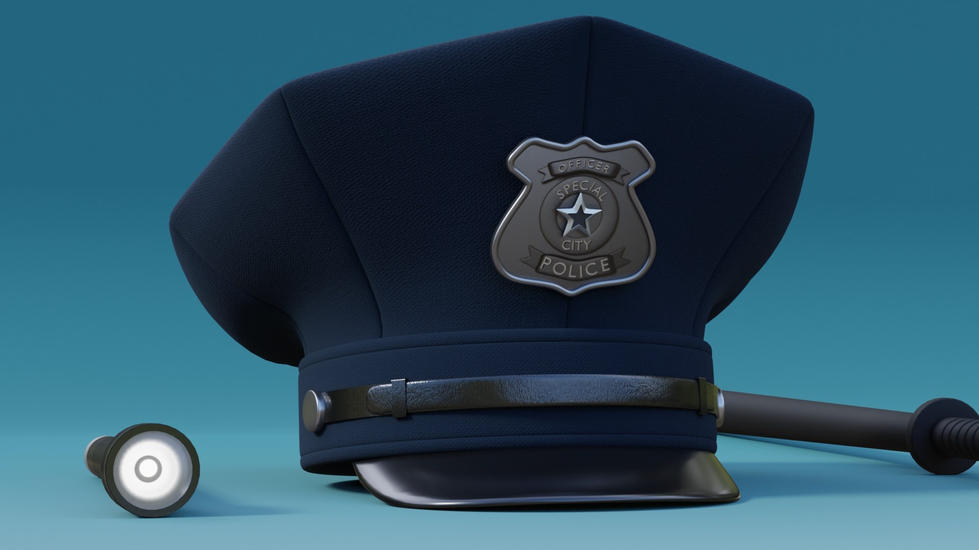 POLICE HAT 3D Model - TurboSquid 1978866