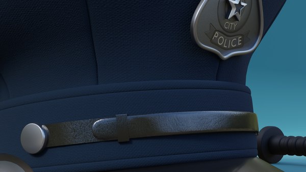 POLICE HAT 3D model - TurboSquid 1978866