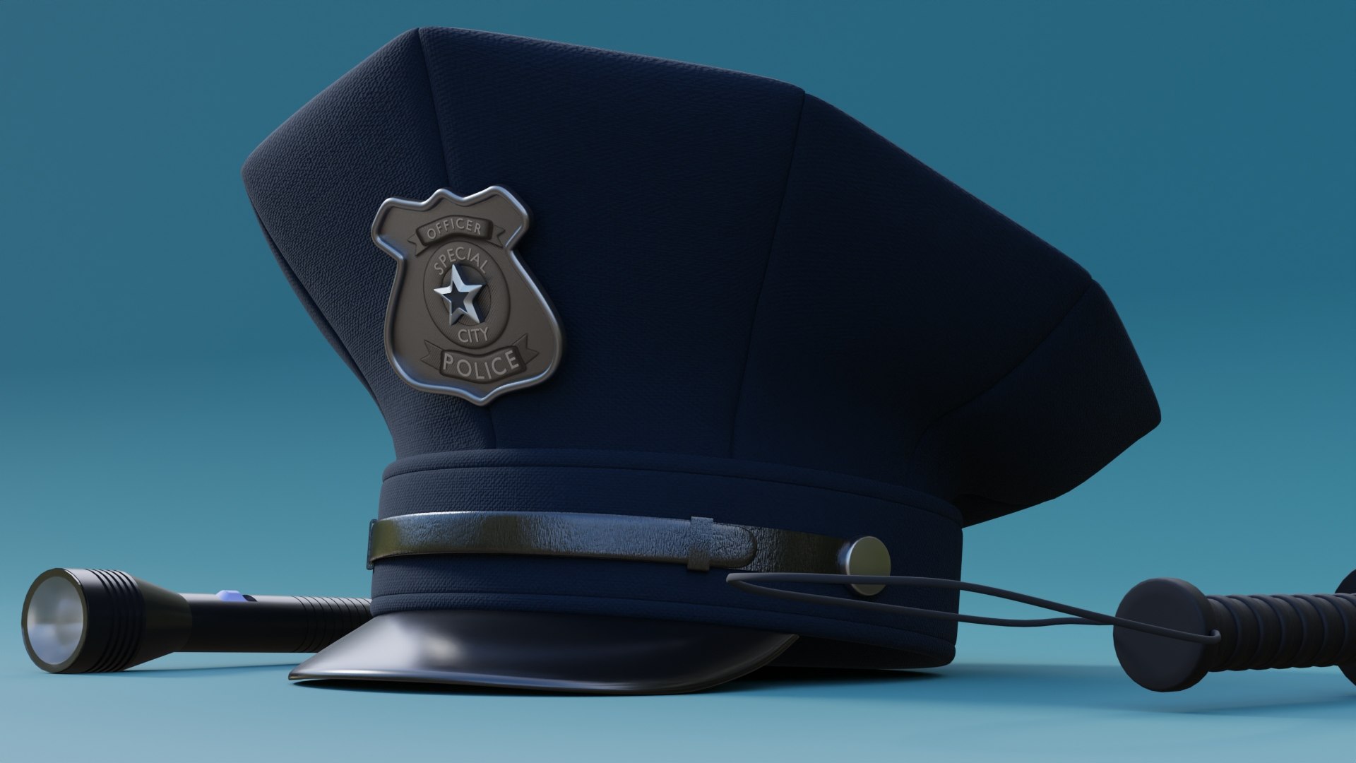 POLICE HAT 3D Model - TurboSquid 1978866
