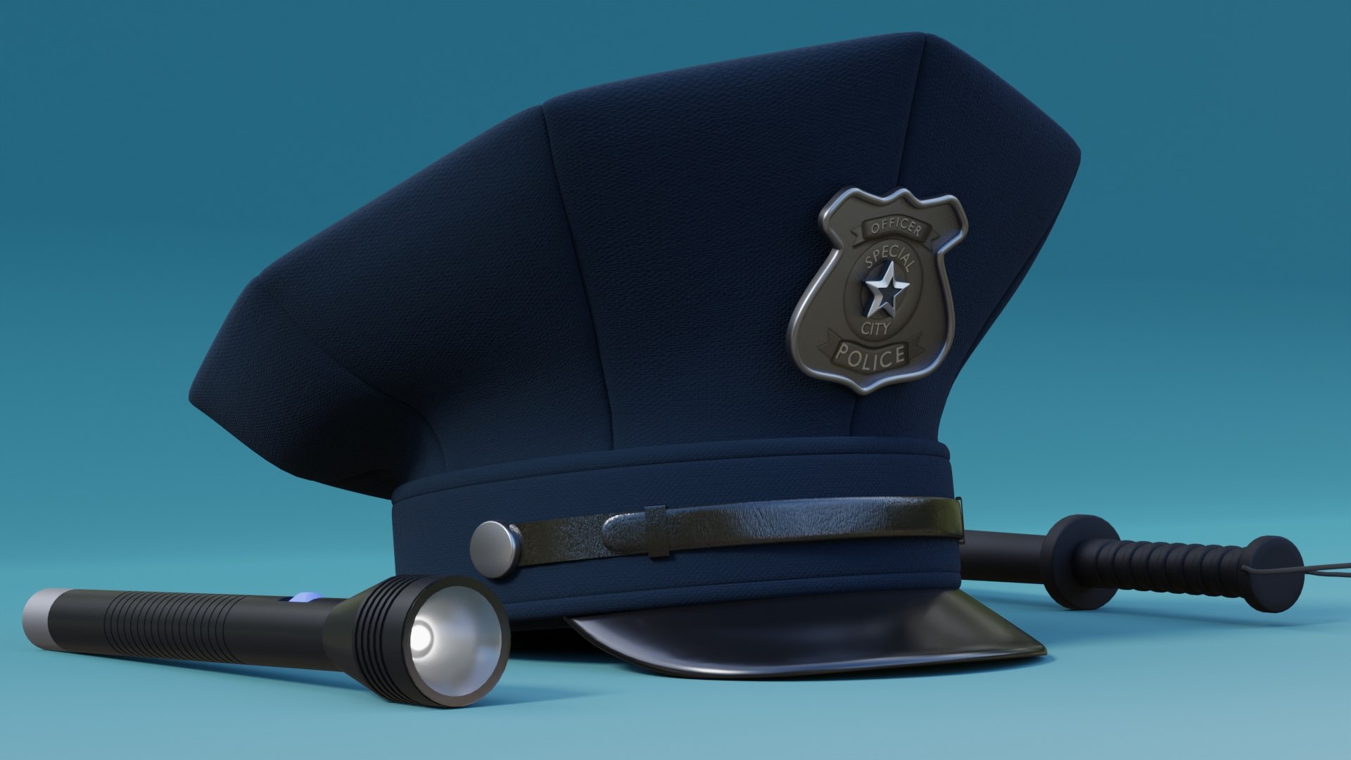 POLICE HAT 3D Model - TurboSquid 1978866