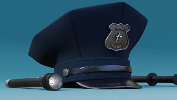 POLICE HAT 3D model - TurboSquid 1978866