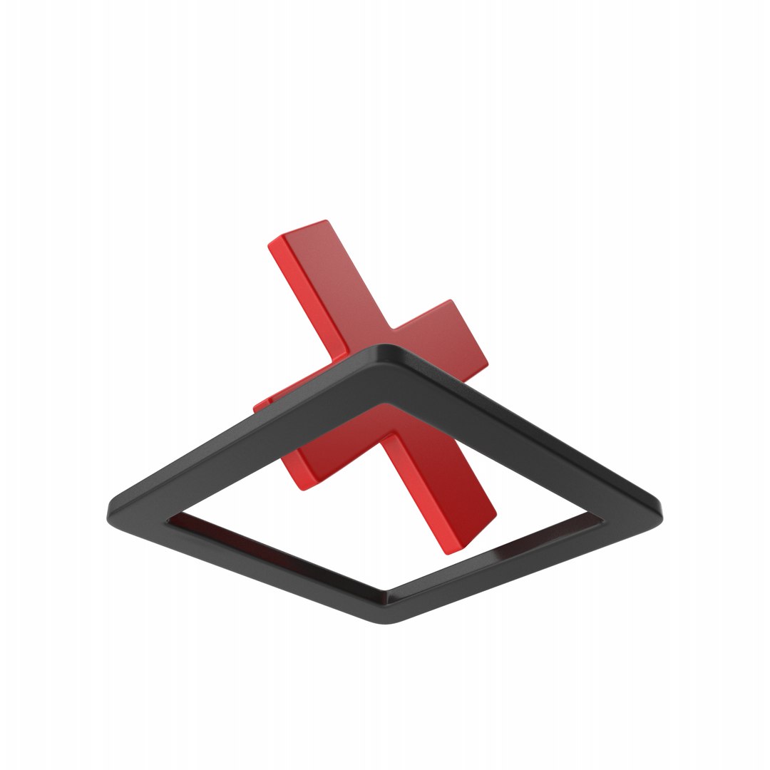 X Mark 3D model - TurboSquid 1838866