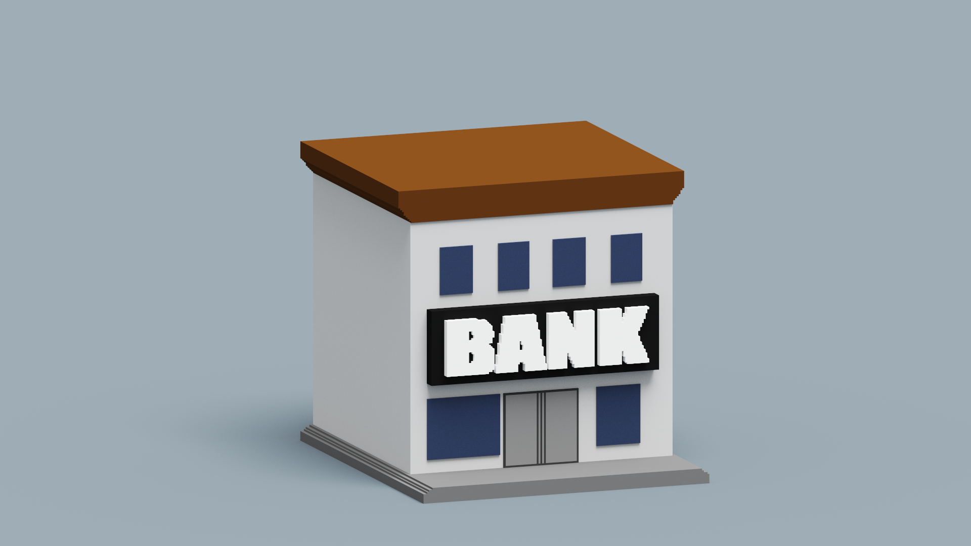 3D Model Voxel Bank - TurboSquid 1892769