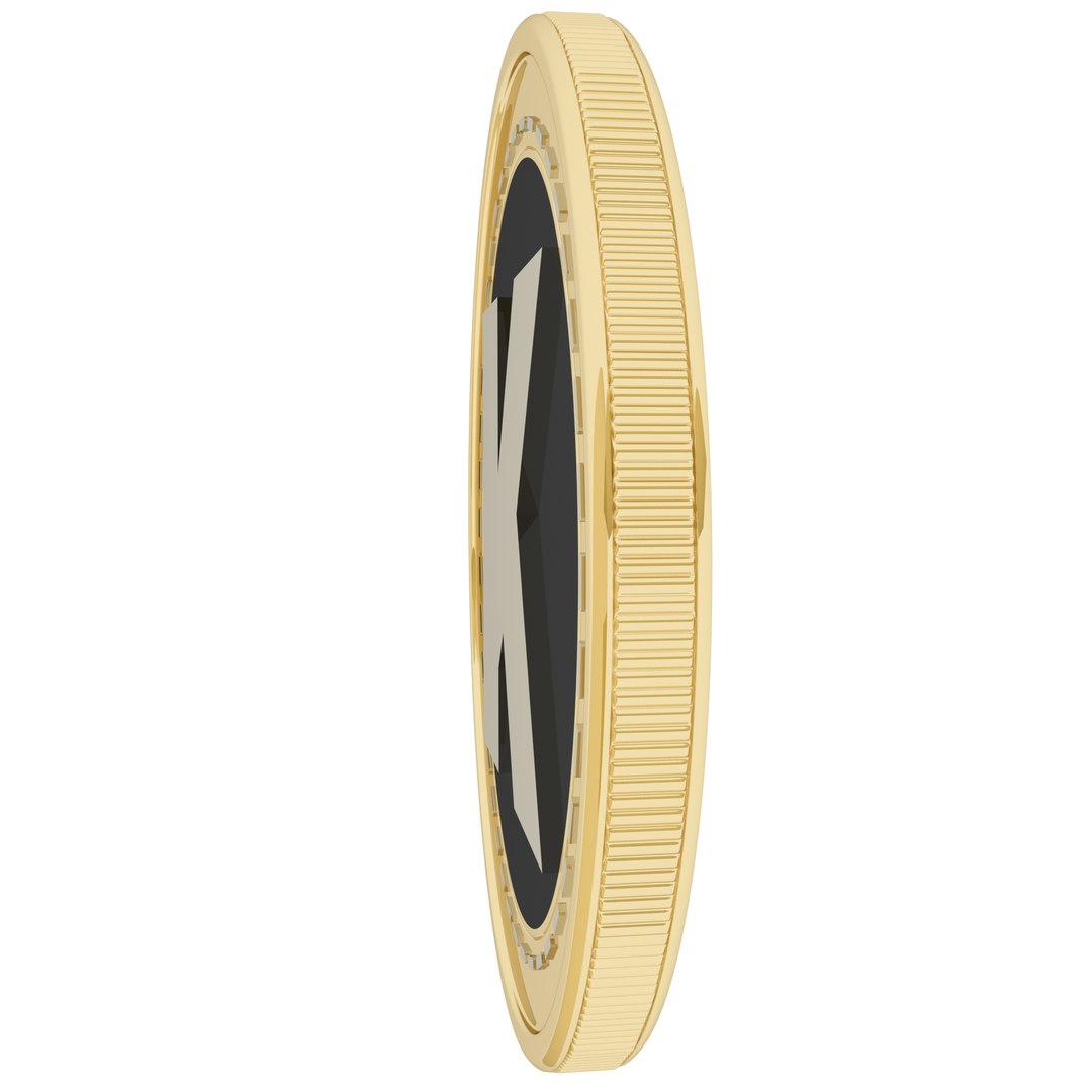 3D Karma Cryptocurrency Gold Coin - TurboSquid 1856998
