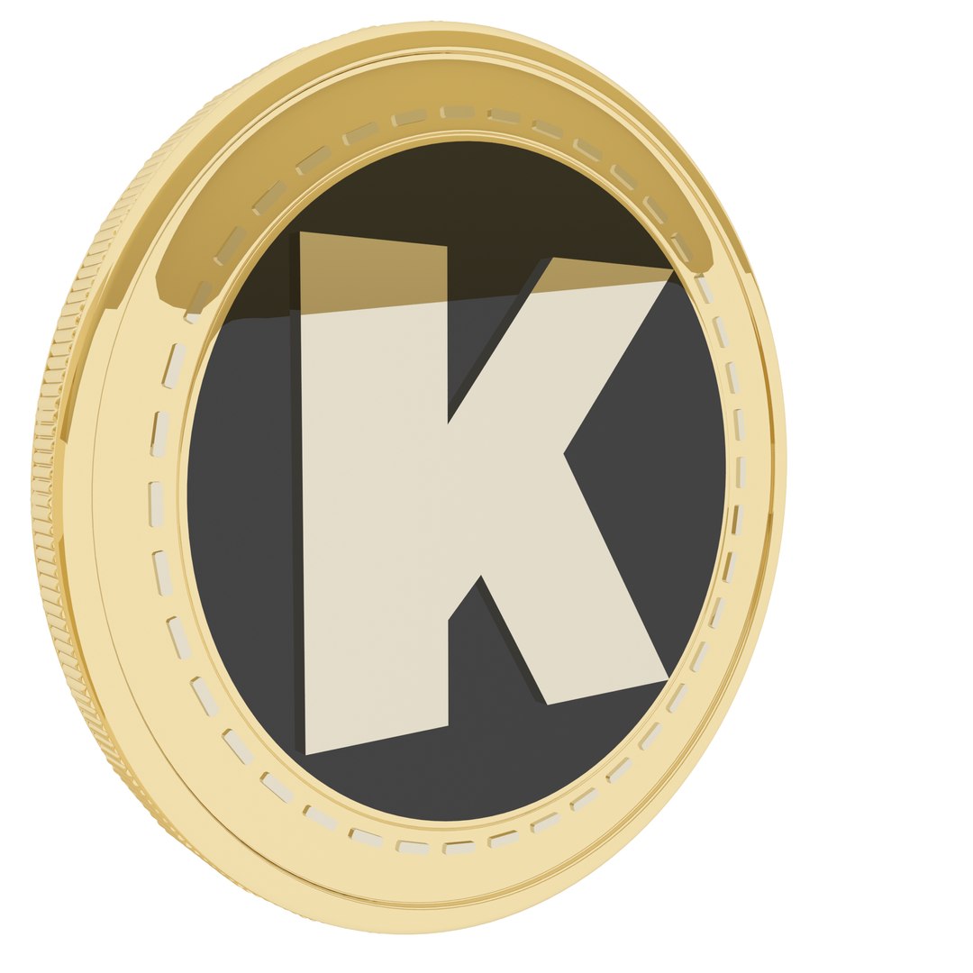 3D Karma Cryptocurrency Gold Coin - TurboSquid 1856998