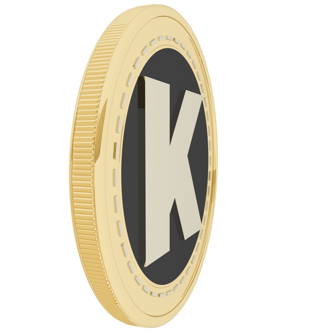 3D Karma Cryptocurrency Gold Coin - TurboSquid 1856998