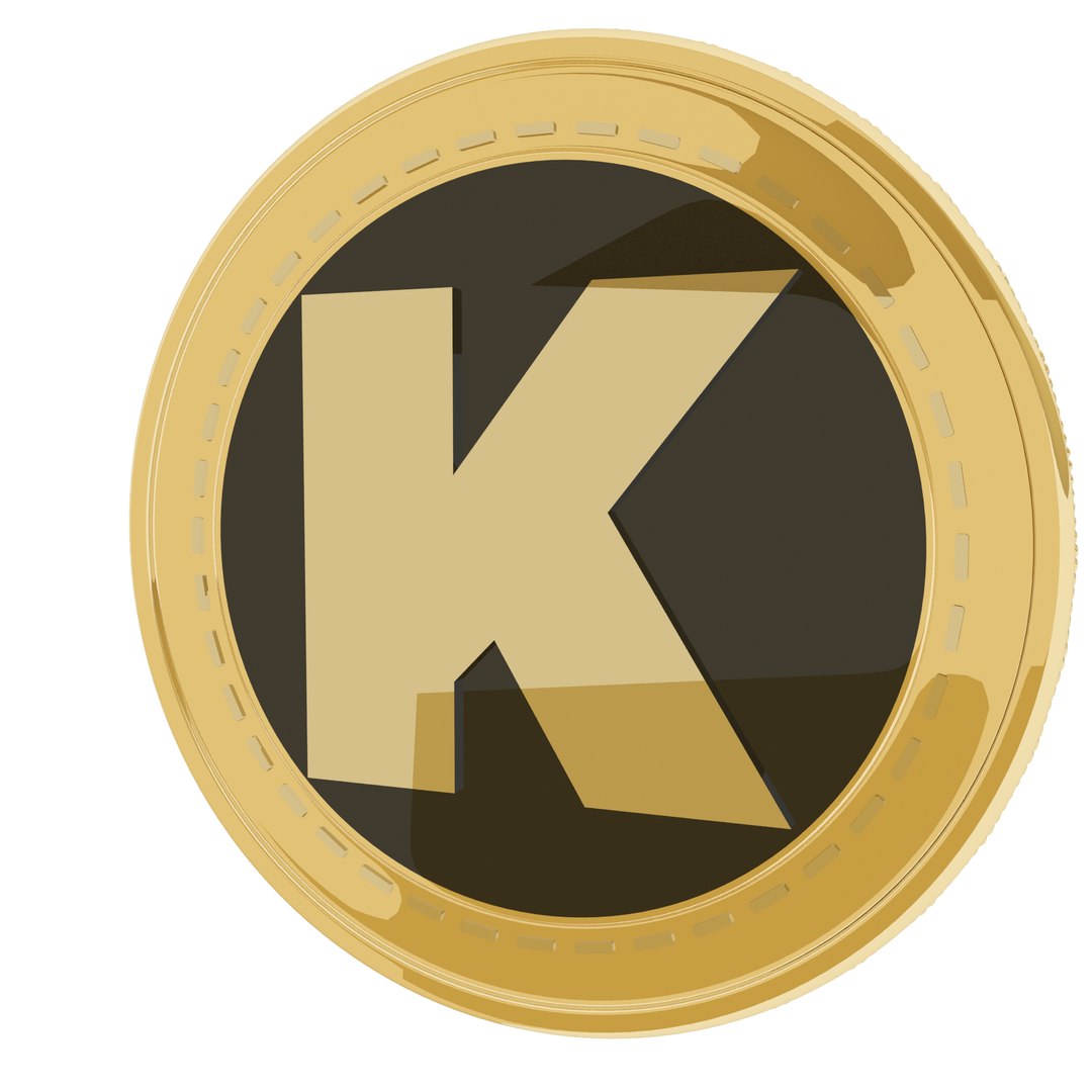 3D Karma Cryptocurrency Gold Coin - TurboSquid 1856998