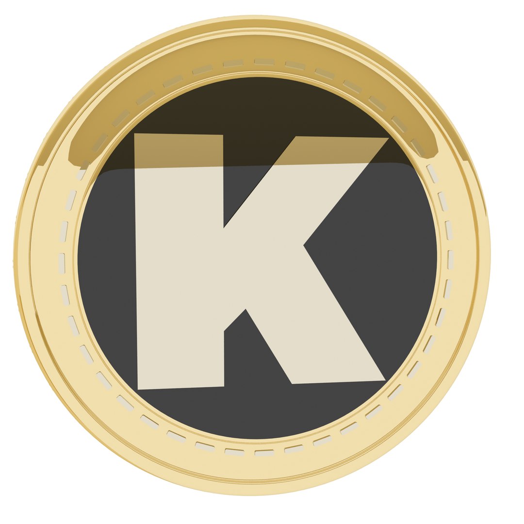 3D Karma Cryptocurrency Gold Coin - TurboSquid 1856998