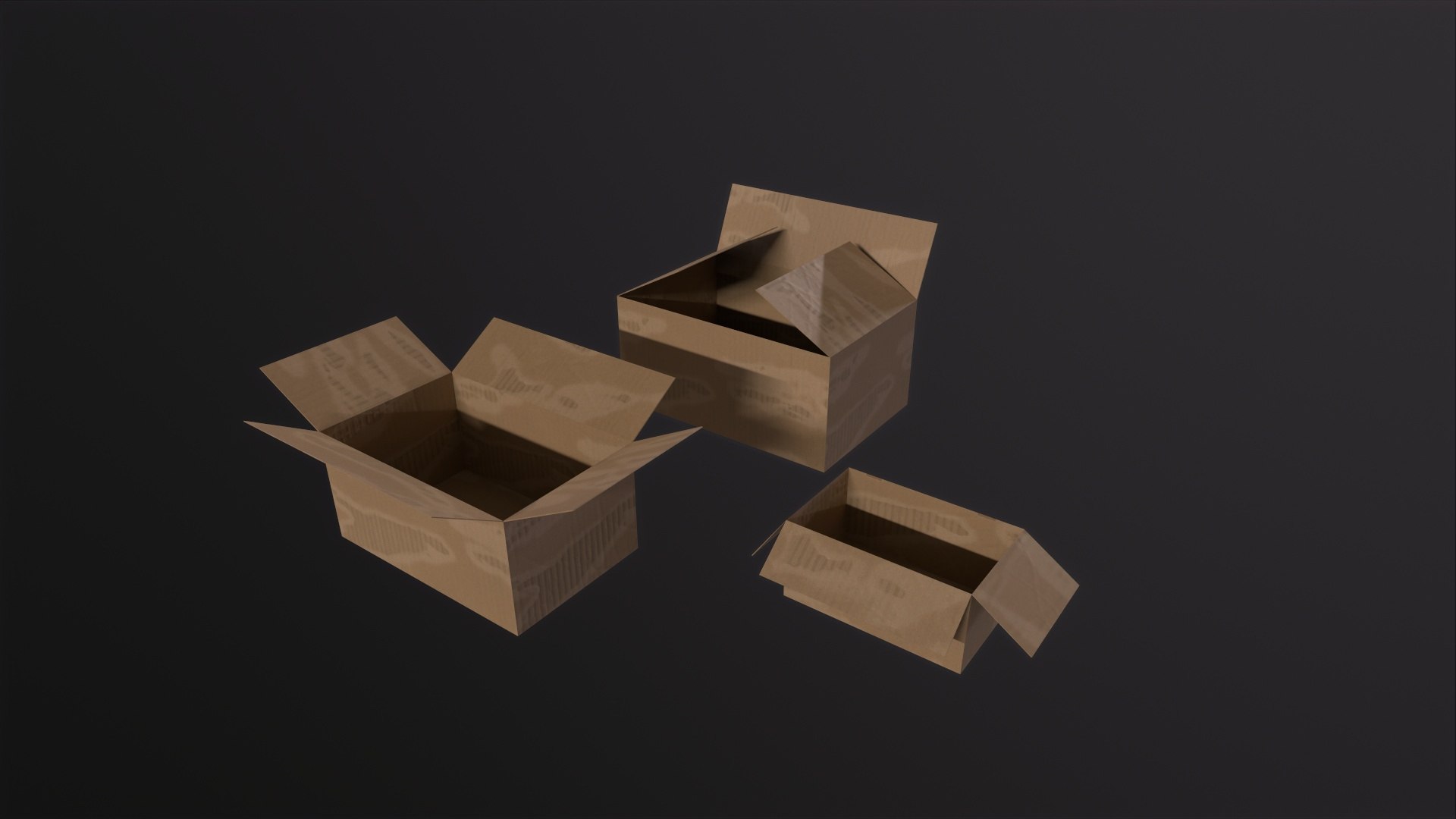 Cardboard Boxes 3D - TurboSquid 2124885