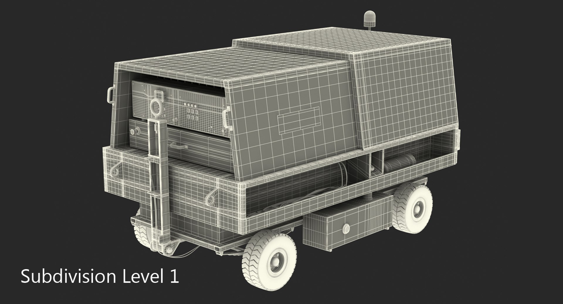 airport ground power unit 3d obj