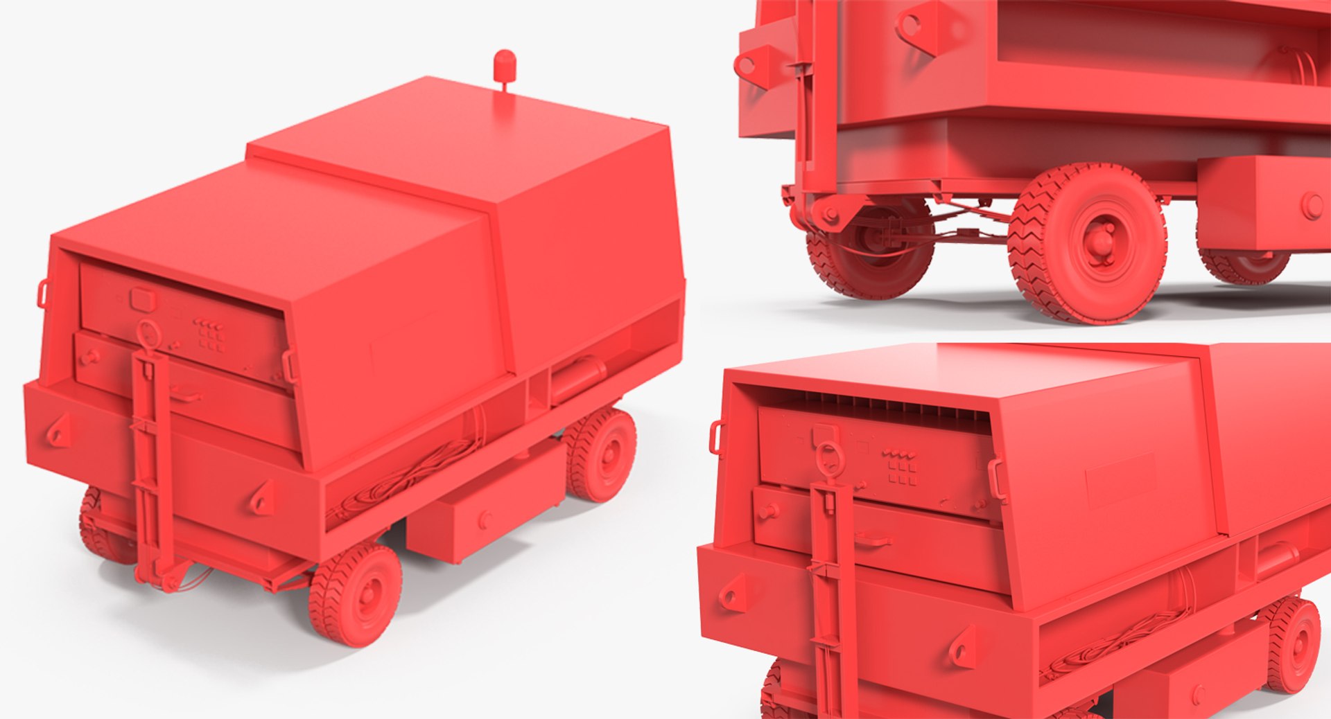 airport ground power unit 3d obj